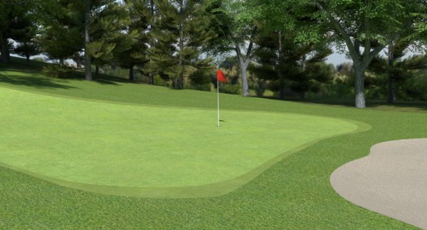 golf course 3d model