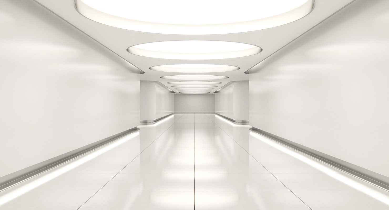 hallway realistic 3d model
