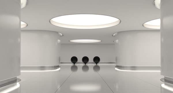 hallway realistic 3d model