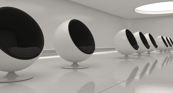 hallway realistic 3d model