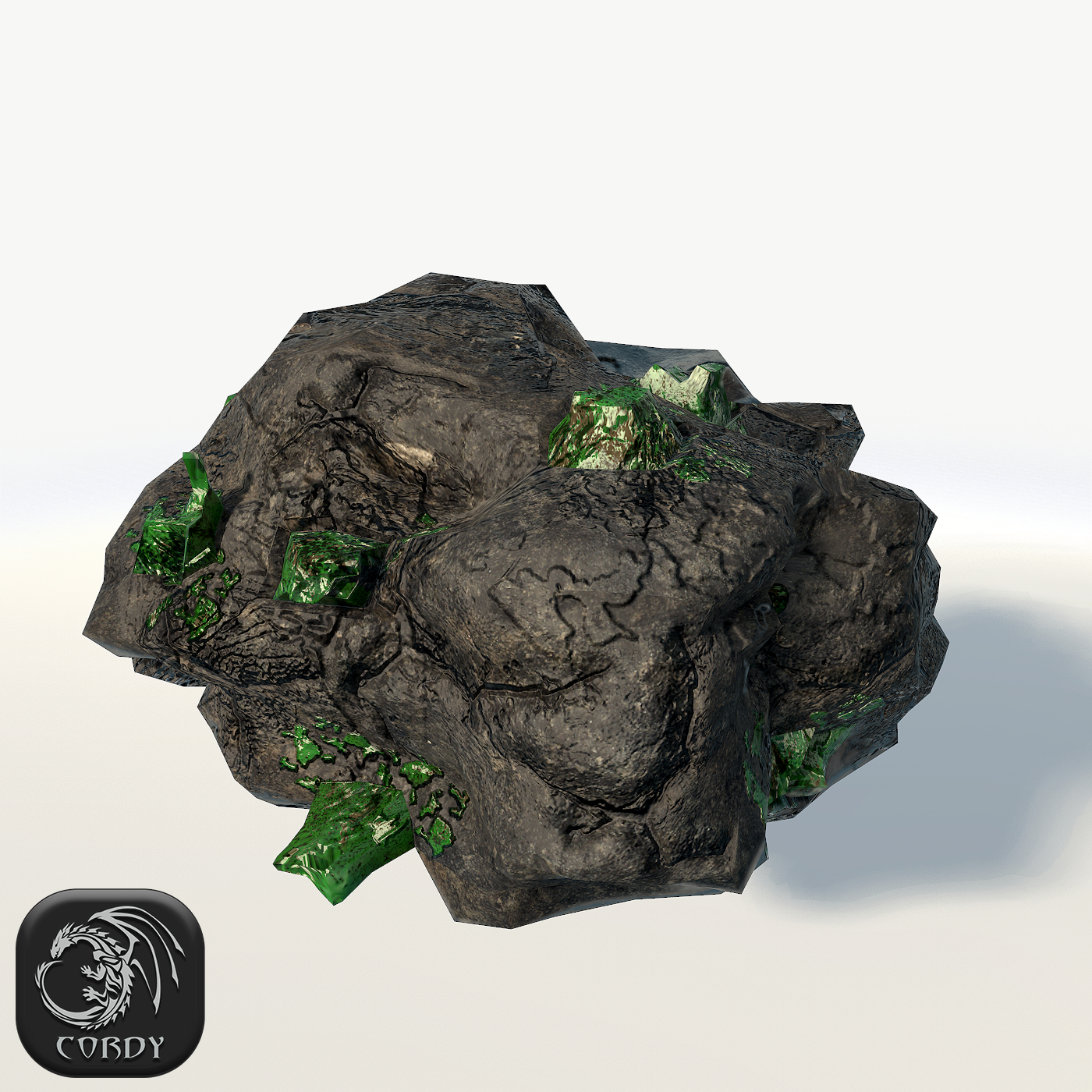 ore pieces 3d 3ds