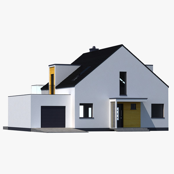 house modern 3d max