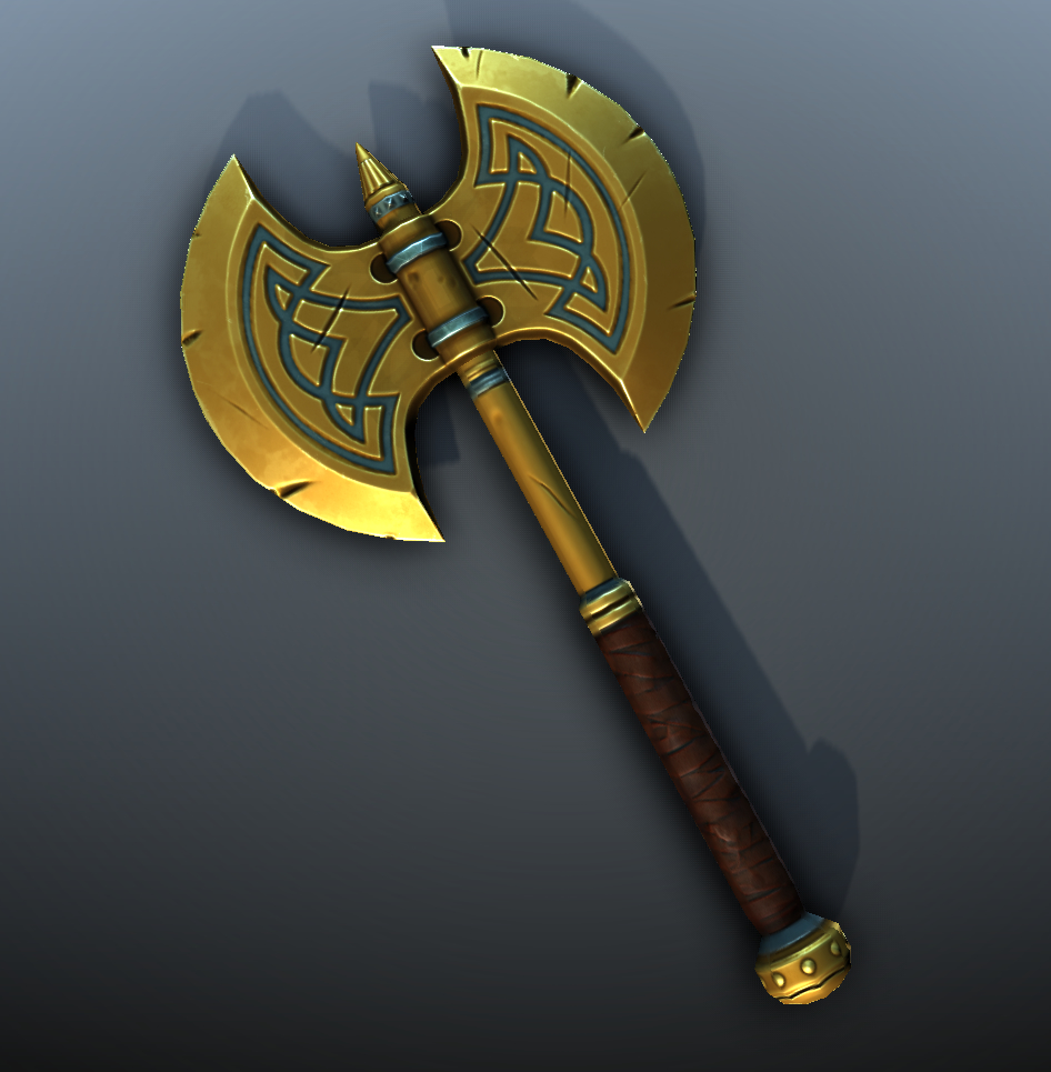 3d model fantasy axe