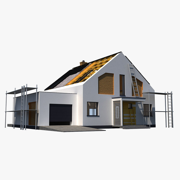 house modern 3d max