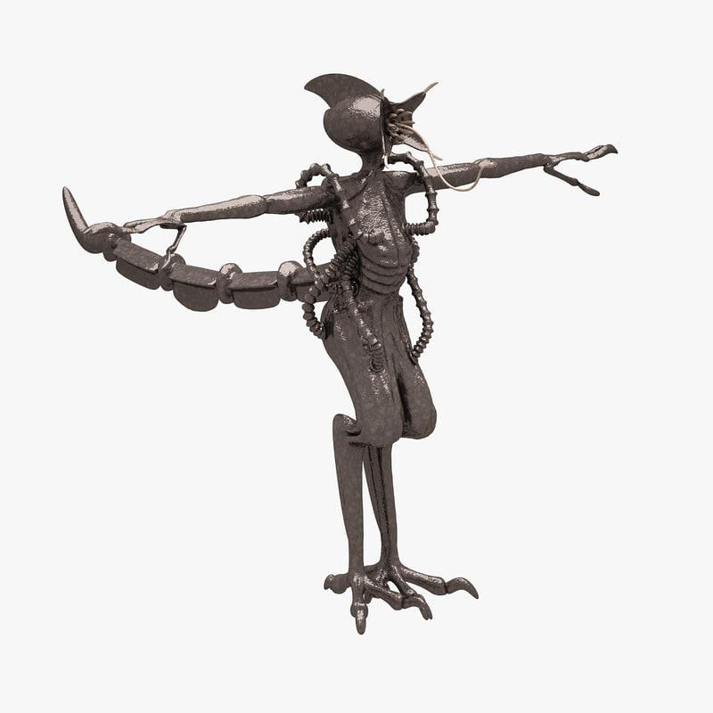 3d model alien concept 2016