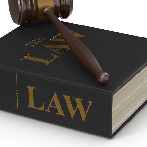 3d law book gavel