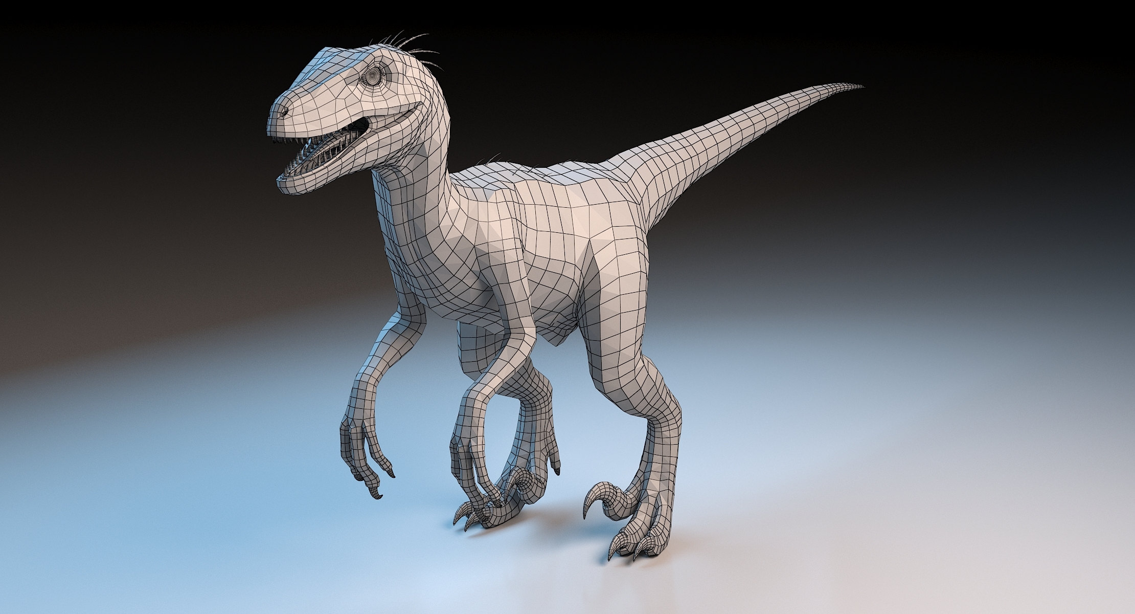 raptor dinosaur 3d model