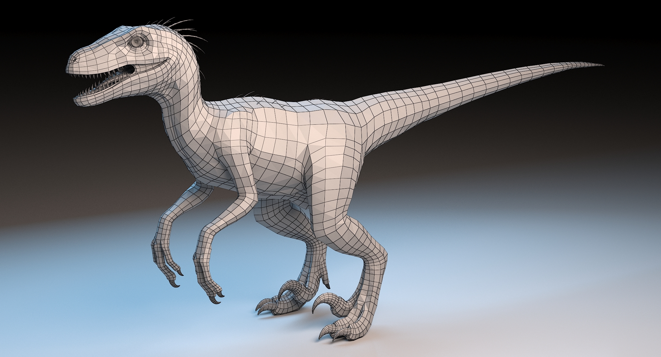 raptor dinosaur 3d model