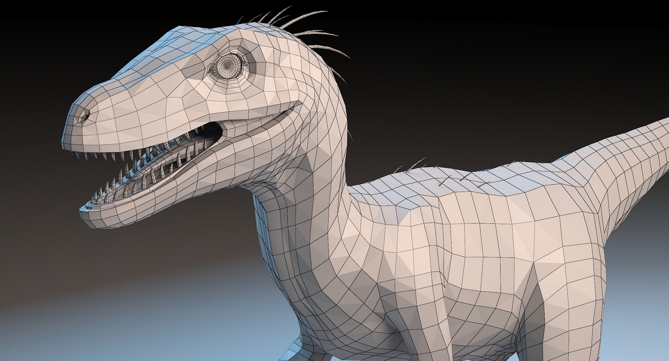 raptor dinosaur 3d model