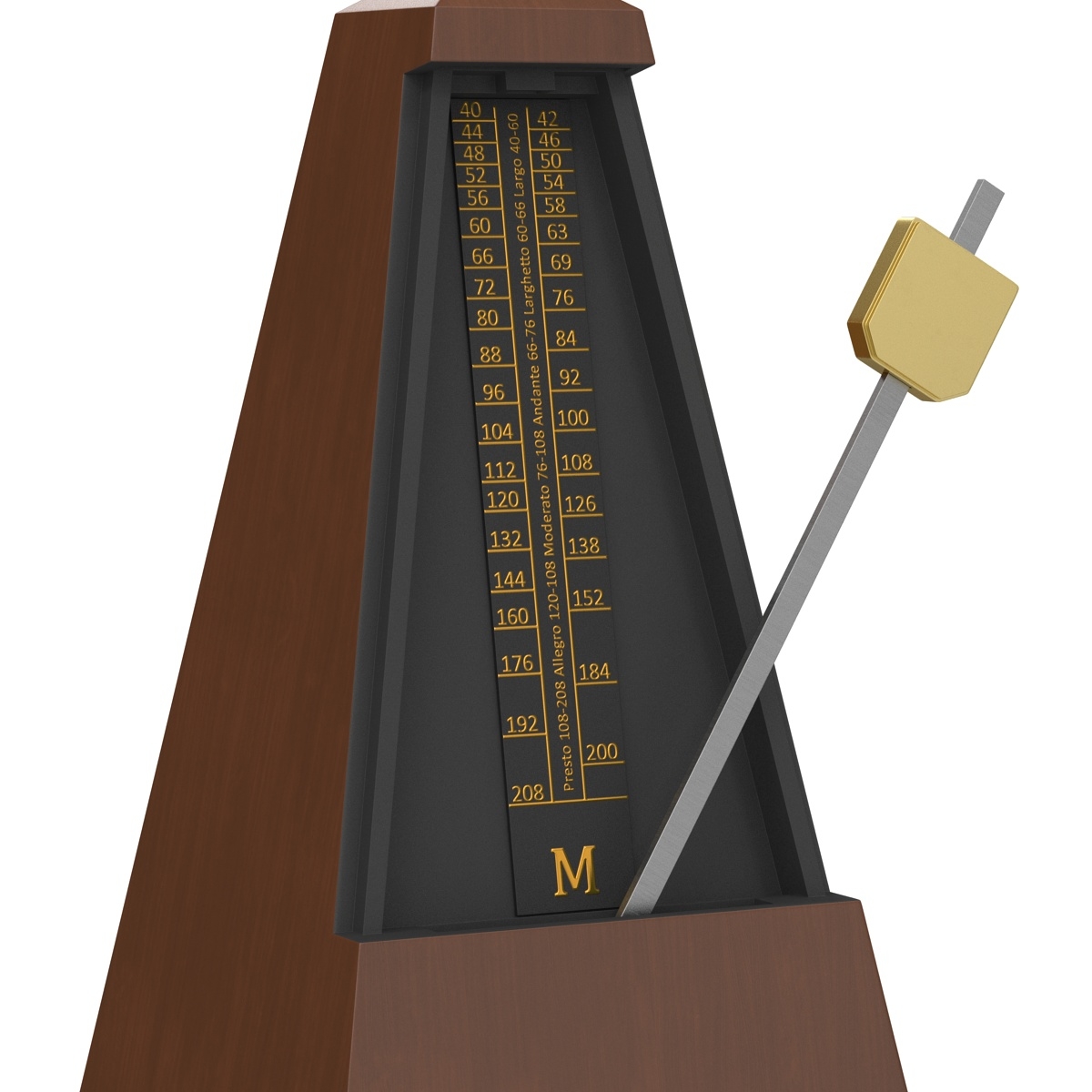 manual metronome 3d model
