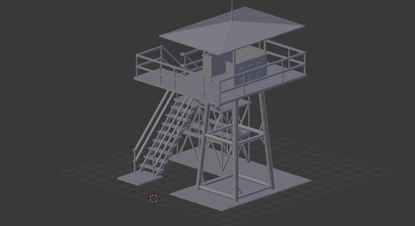 3d model watchtower