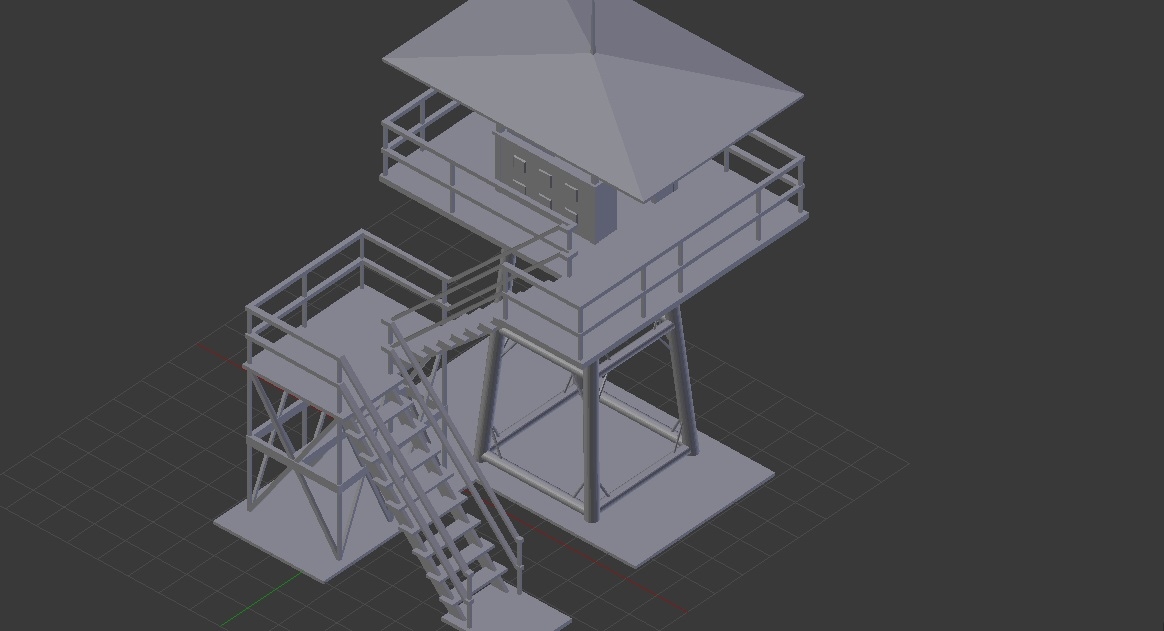 3d model watchtower