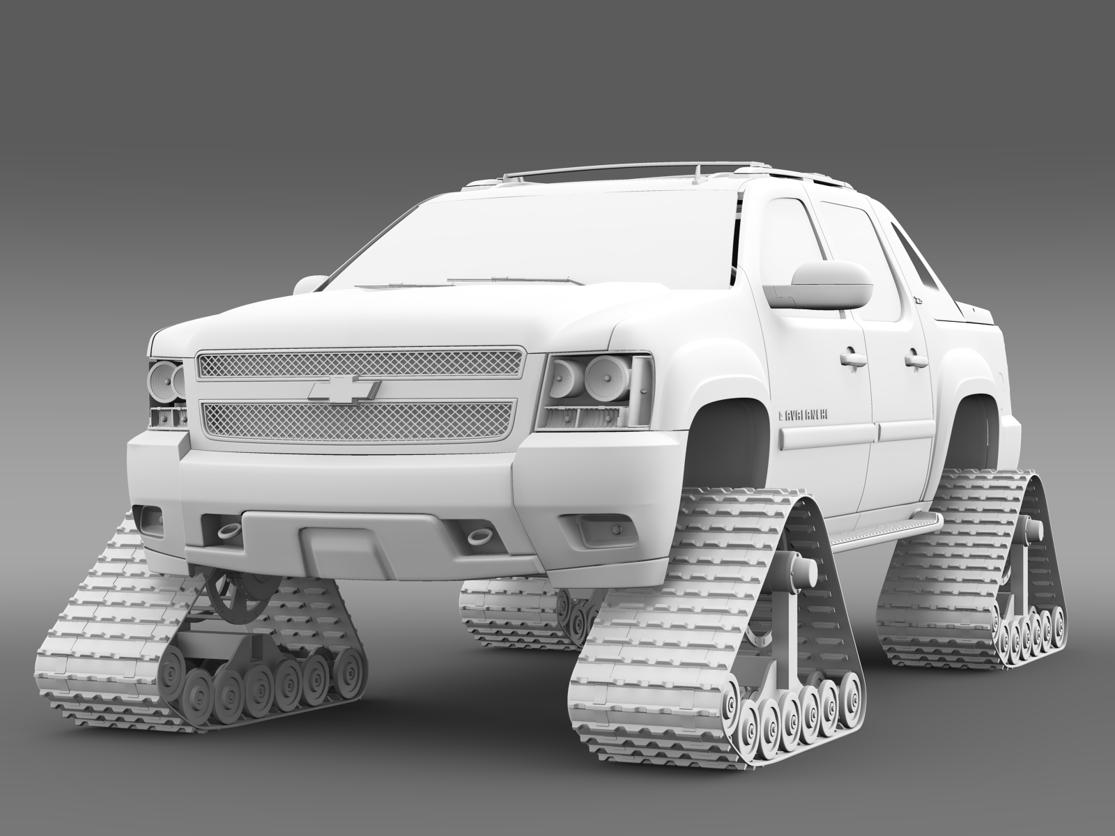 3d chevrolet avalanche z71 crawler model