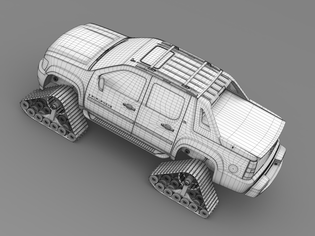 3d chevrolet avalanche z71 crawler model