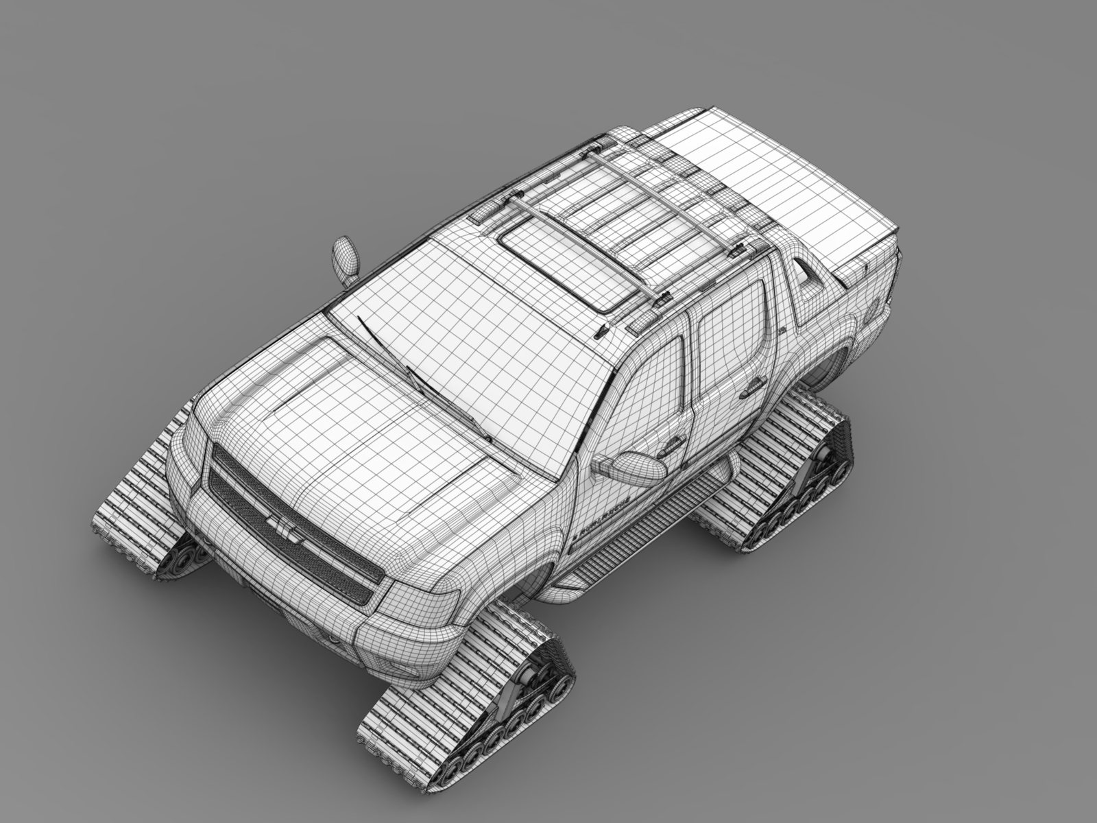 3d chevrolet avalanche z71 crawler model