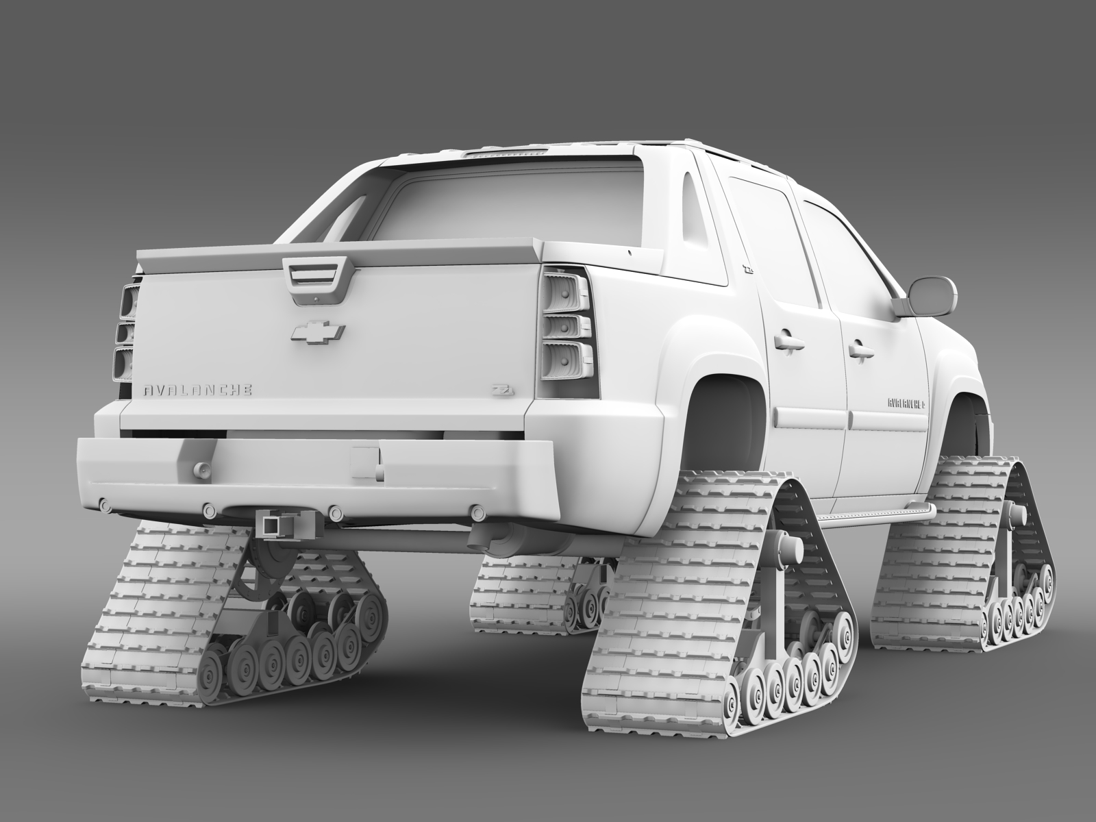 3d chevrolet avalanche z71 crawler model