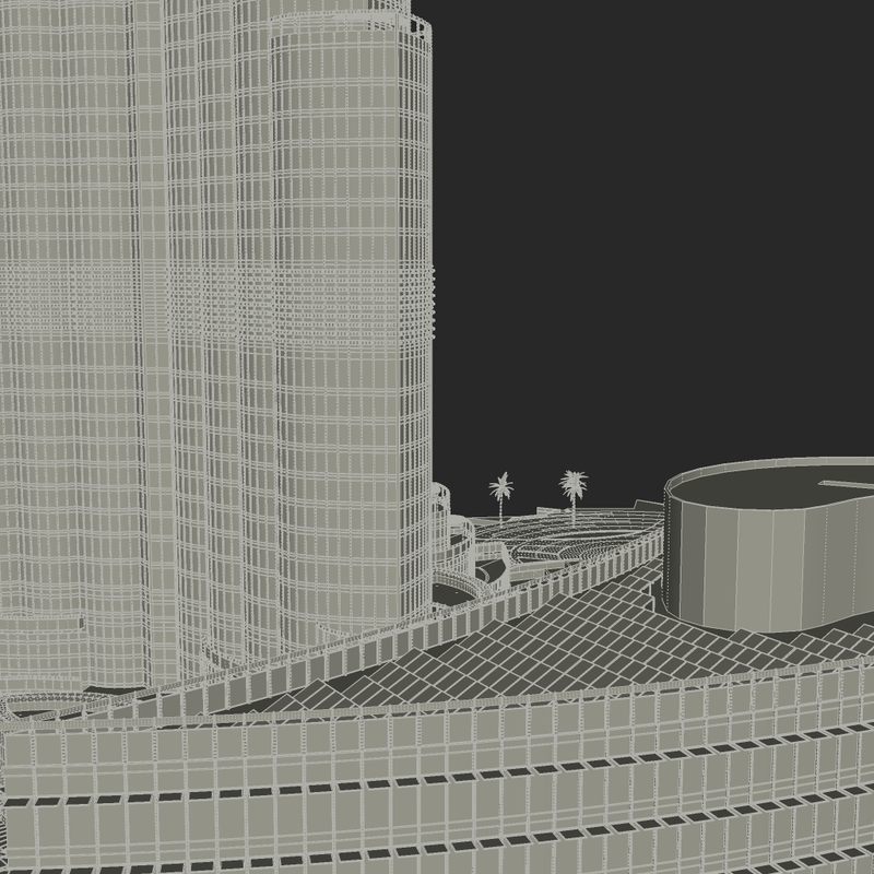 burj khalifa dubai 3d model