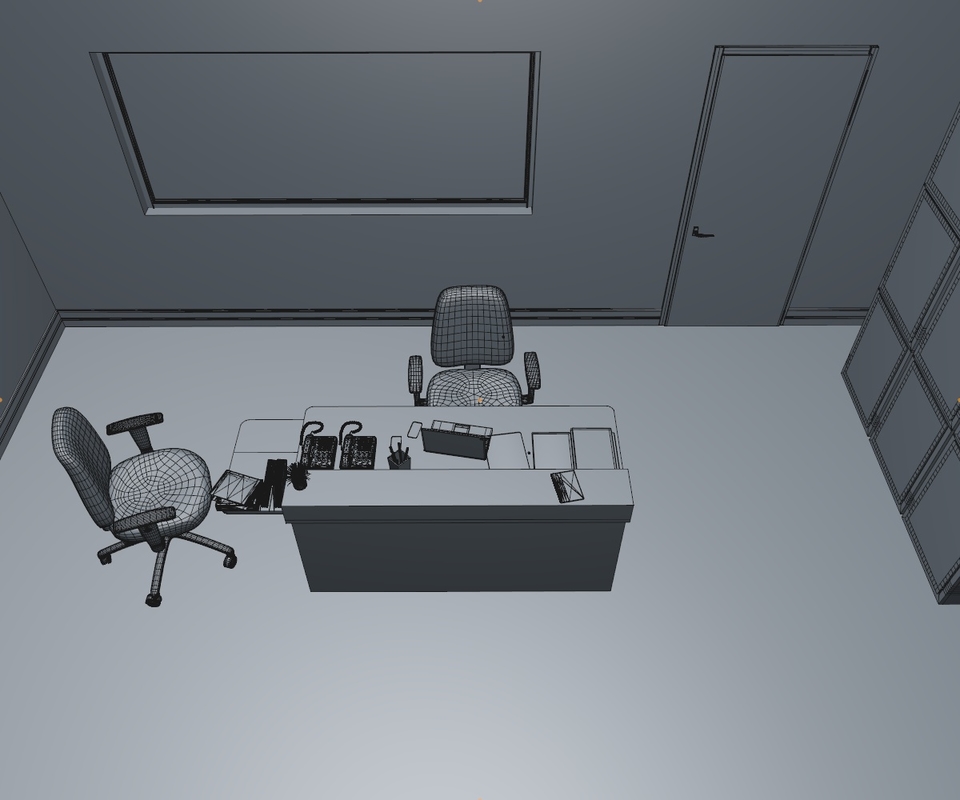 surveillance room 3d model