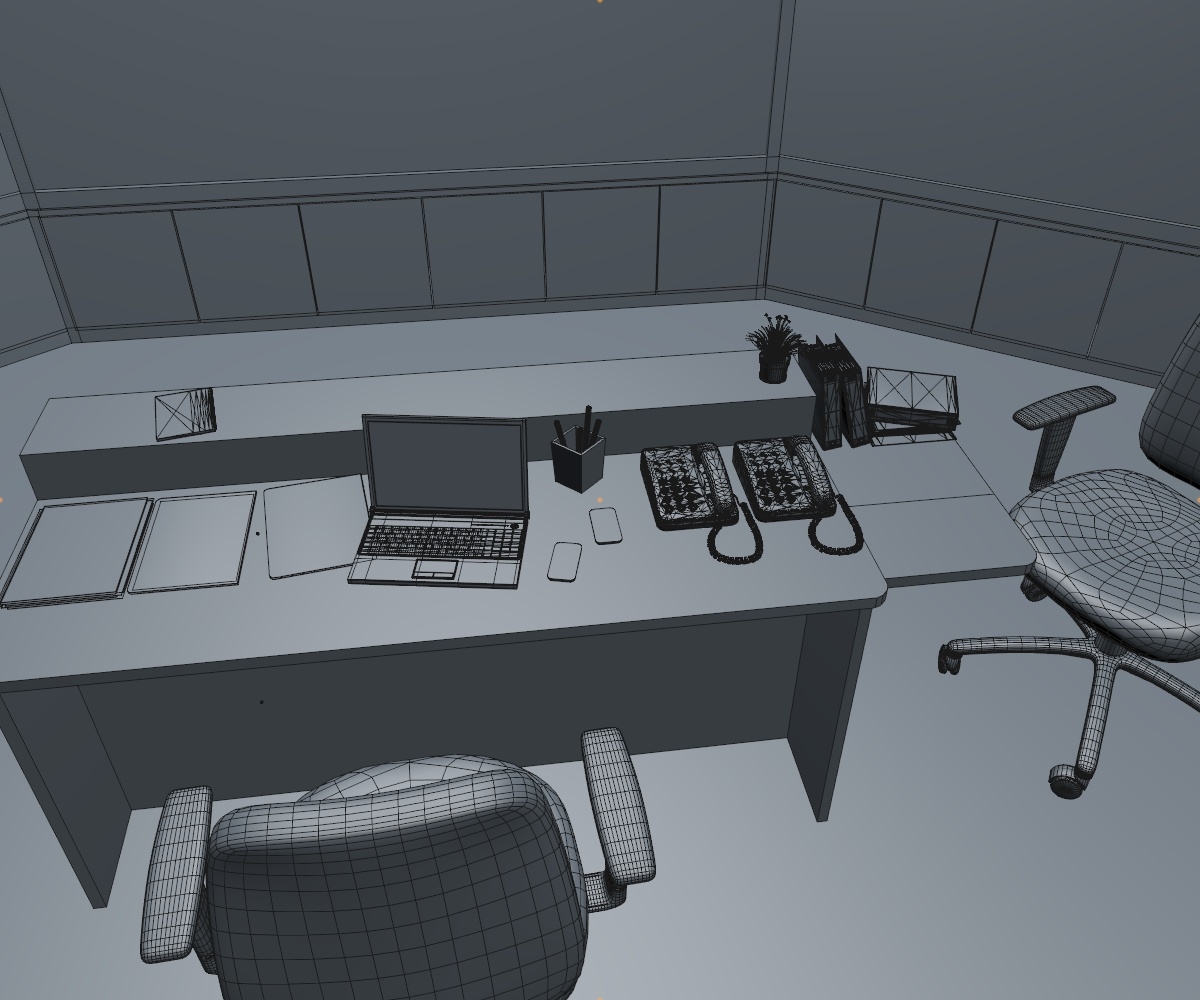 surveillance room 3d model