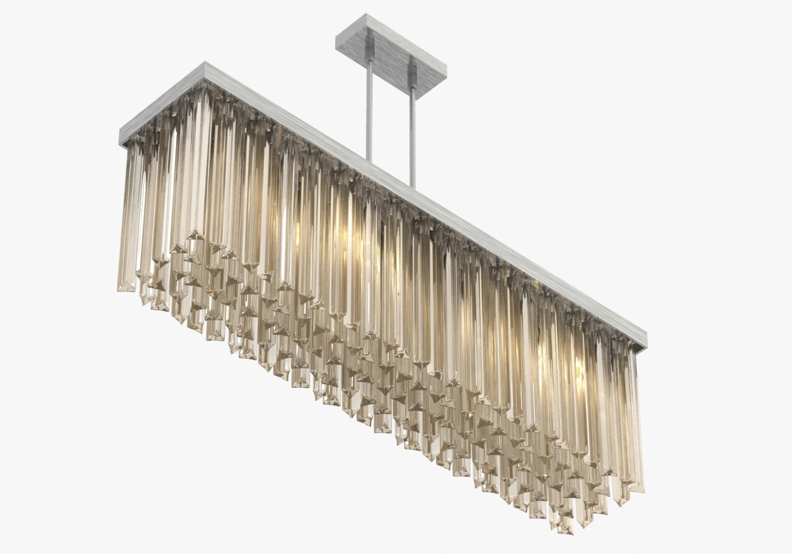 chandelier rectangular 3d model