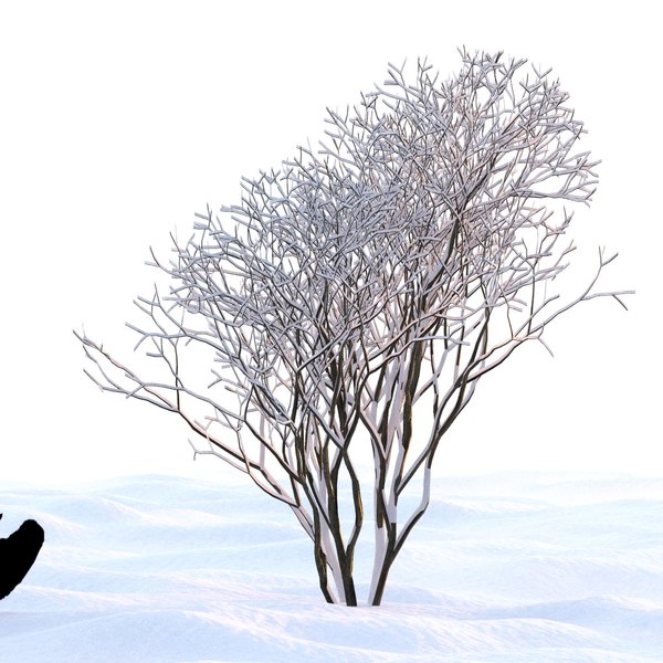3d winter tree model