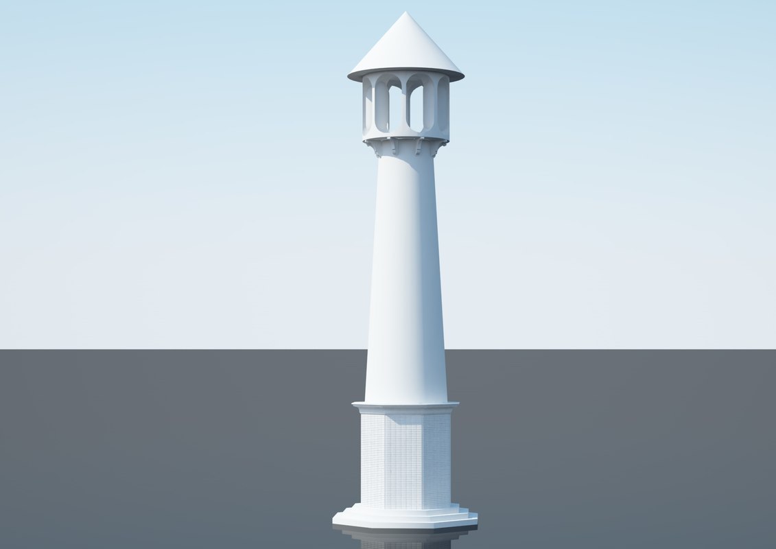 simple tower 3d obj