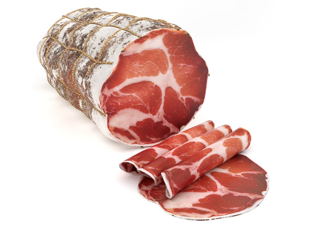 sausage capicola 3d model