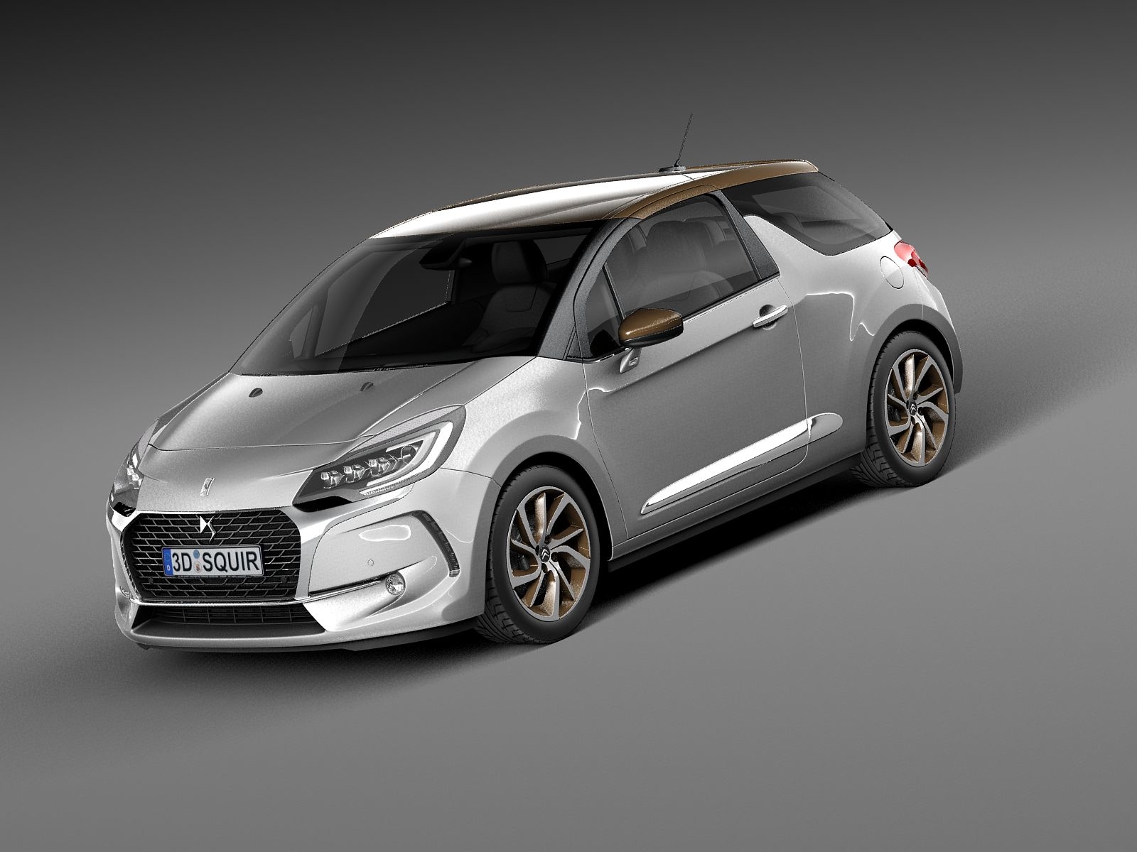 3d model citroen ds3 2016