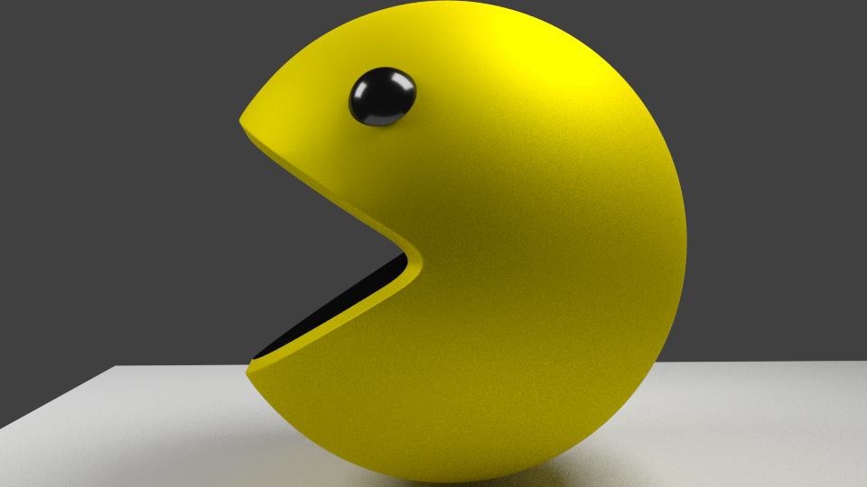 free simple pac-man 3d model