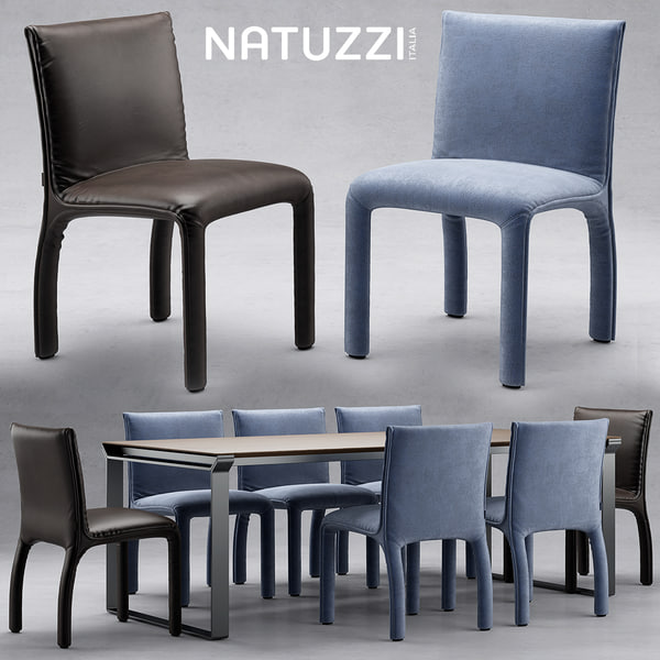 Stuhl und Tisch Natuzzi Pi Greco, Omega 3D-Modell - TurboSquid 1007648