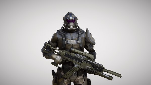 soldier exoskeleton pbr 3d fbx