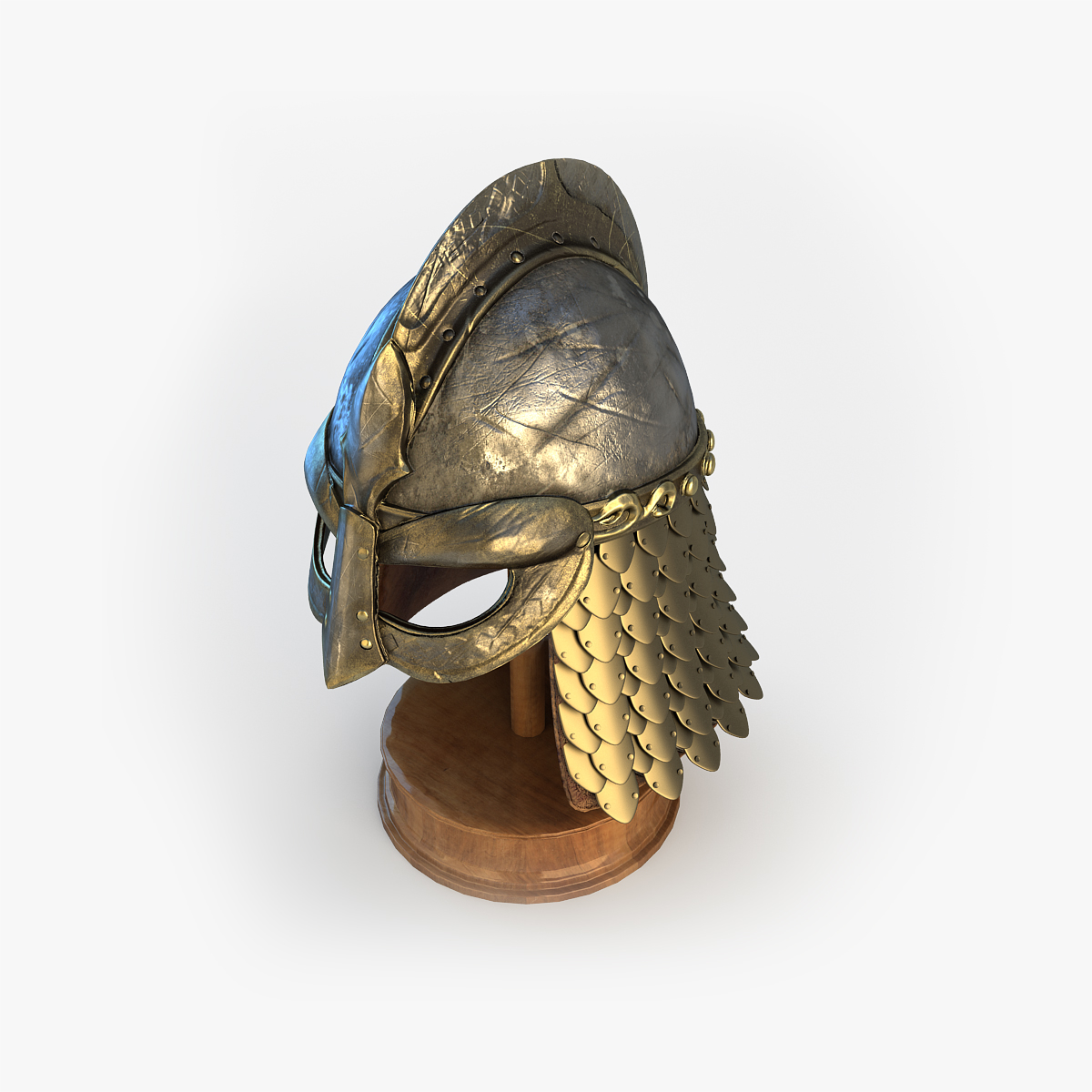 3d fantasy viking helmet model