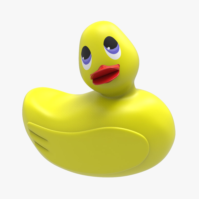 3d yellow duck model