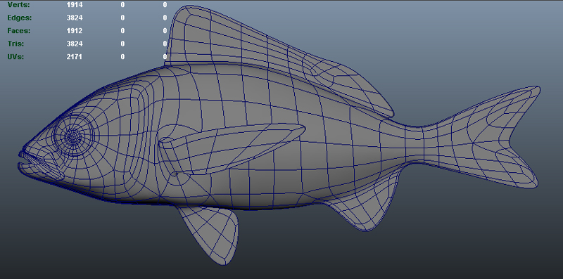 3d model saltwater fish