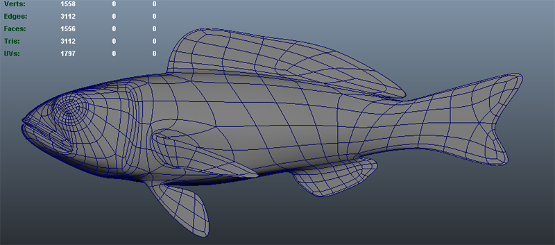3d model saltwater fish