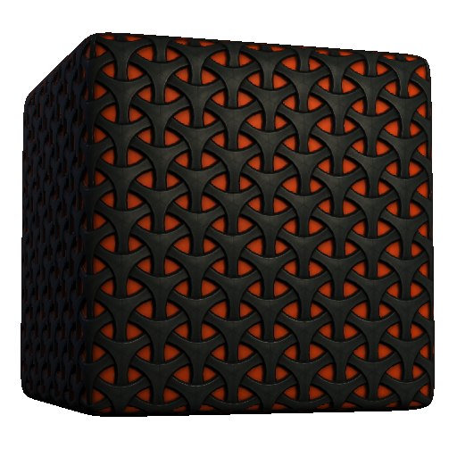 Allegorithmic Substance Interlocking Tri pronged wood