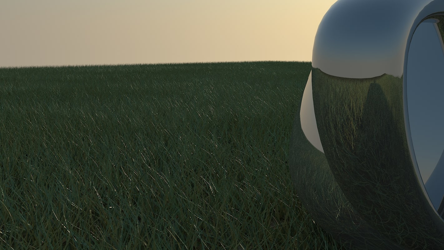3d grass proxy model
