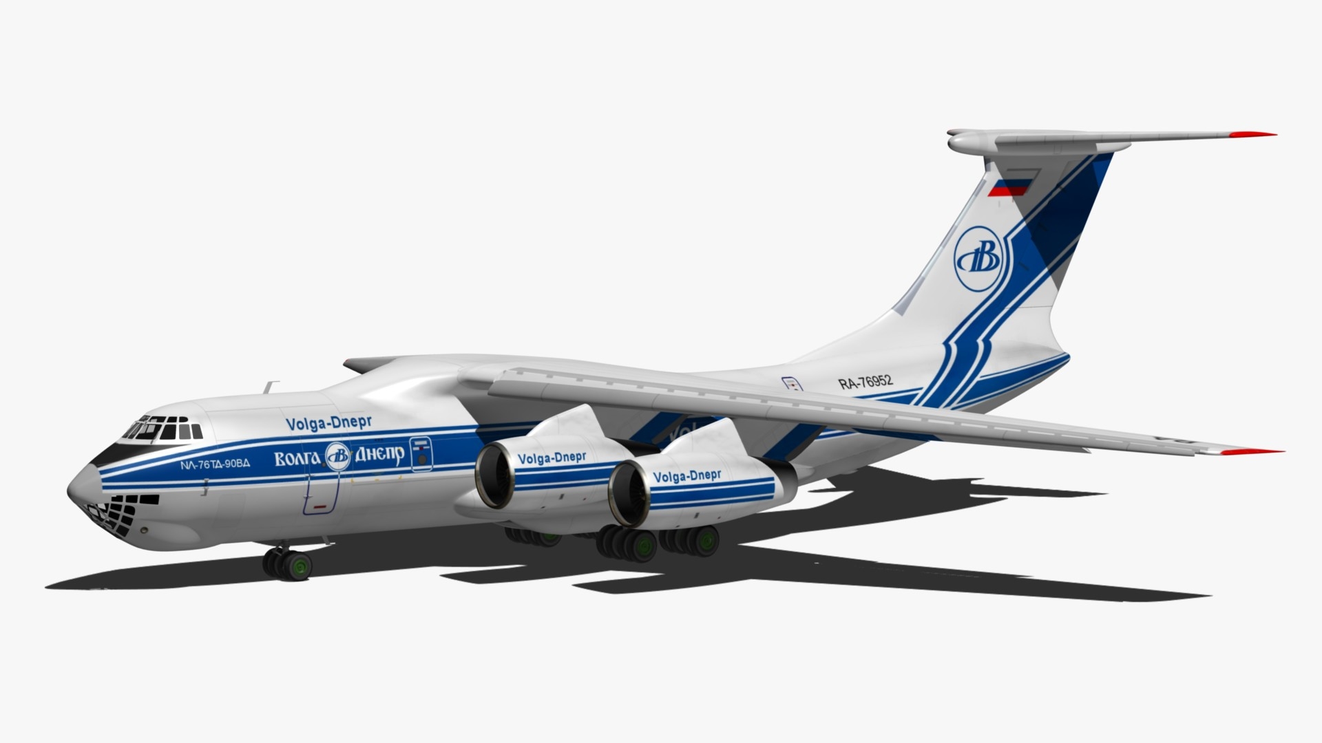 ilyushin il-76 3d model