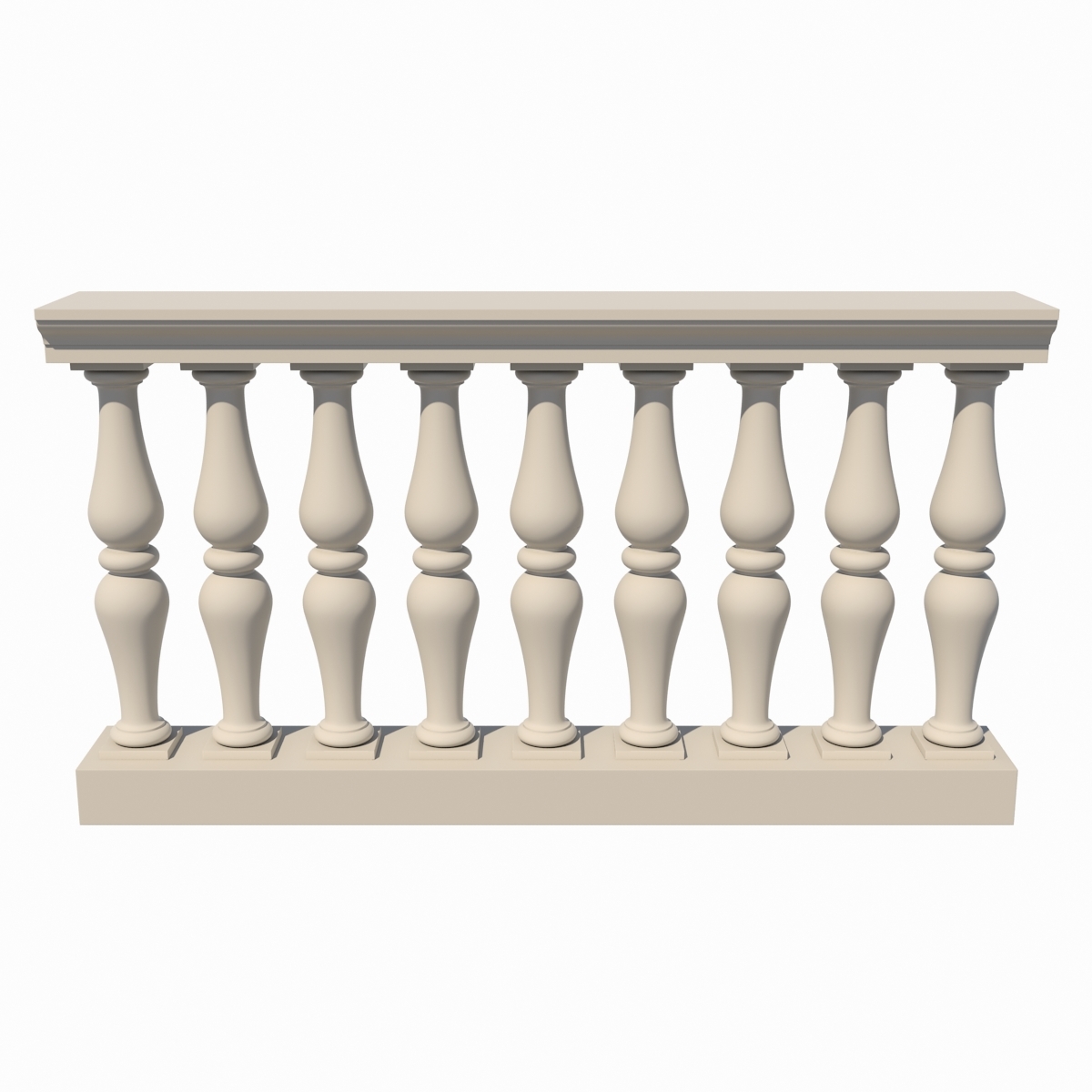 3d realistic balustrade model 3d realistic balustrade model