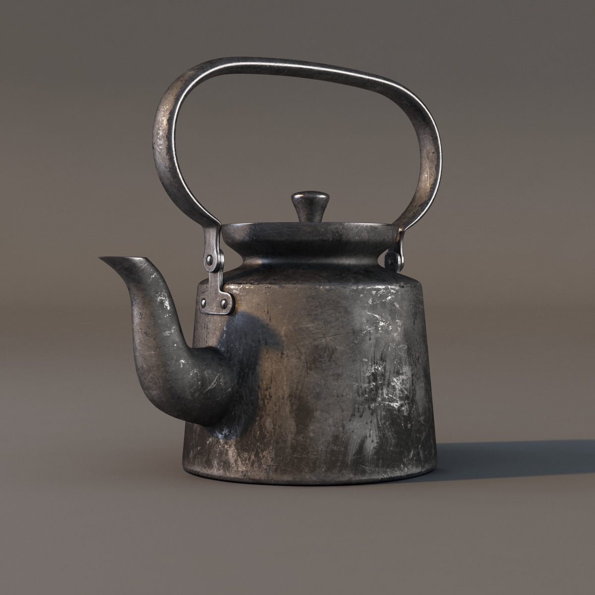 old teapot 3d model