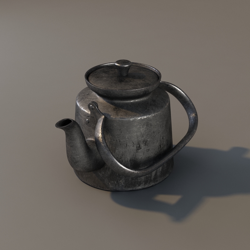 old teapot 3d model