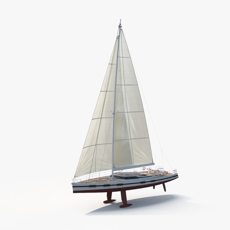 nautical sailboat 3d model
