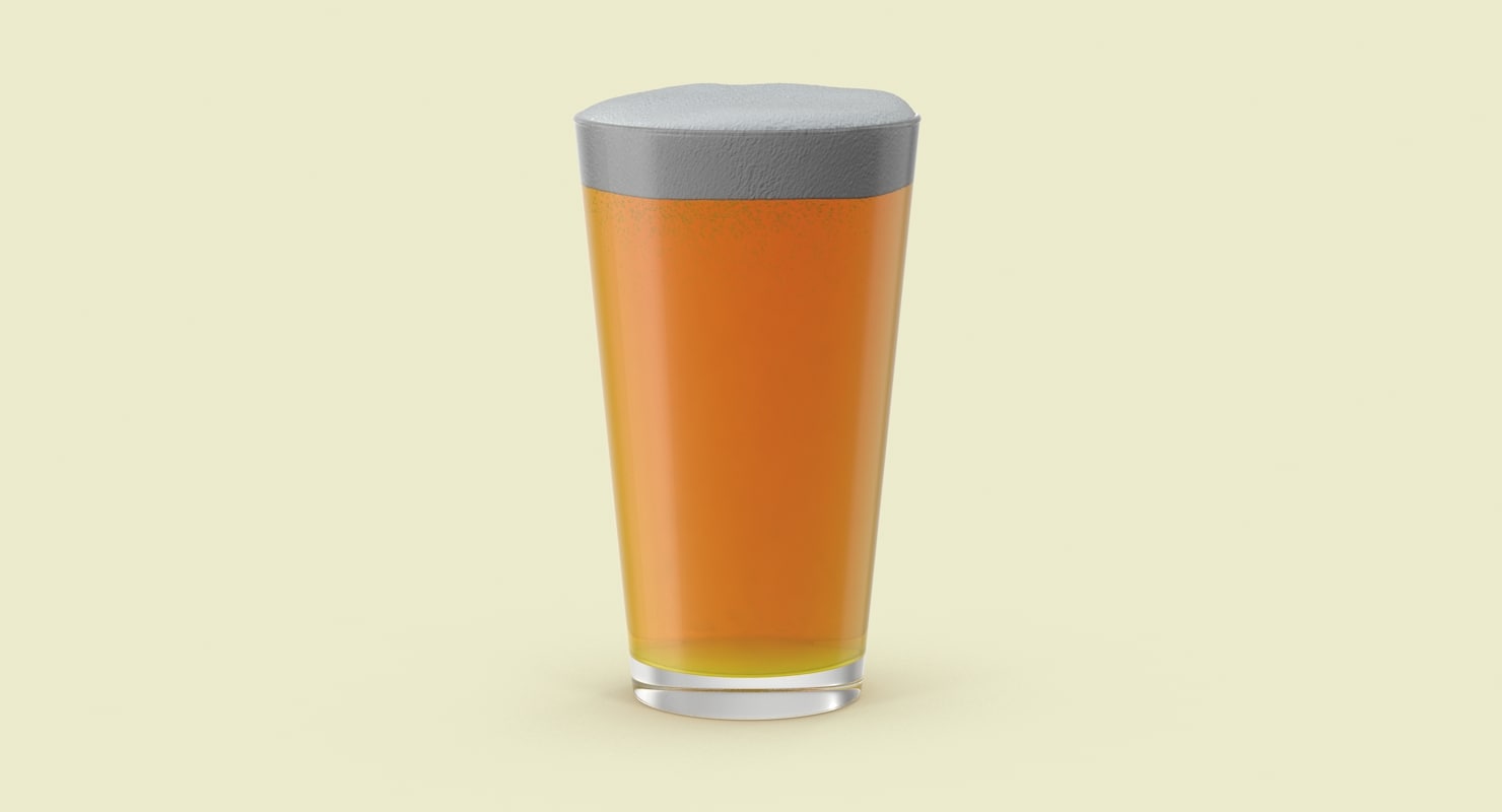 pint glass 3d model
