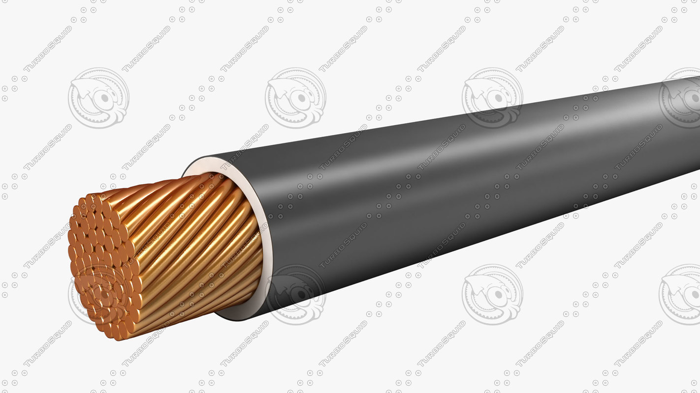 electrical cables single core 3d model