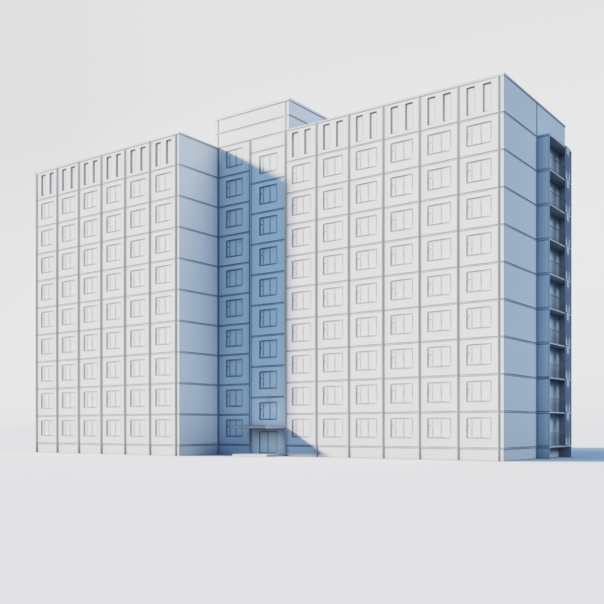 modèle 3D de Bâtiment résidentiel - TurboSquid 1014863