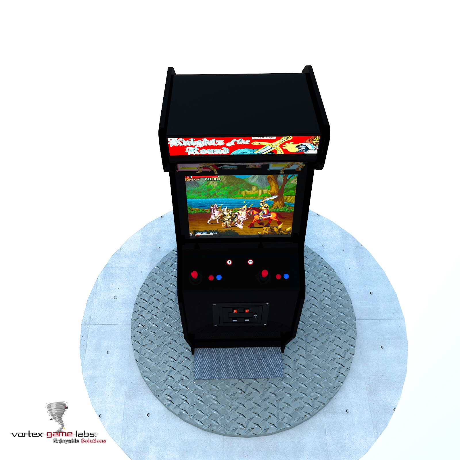 classical arcade knights 3d max