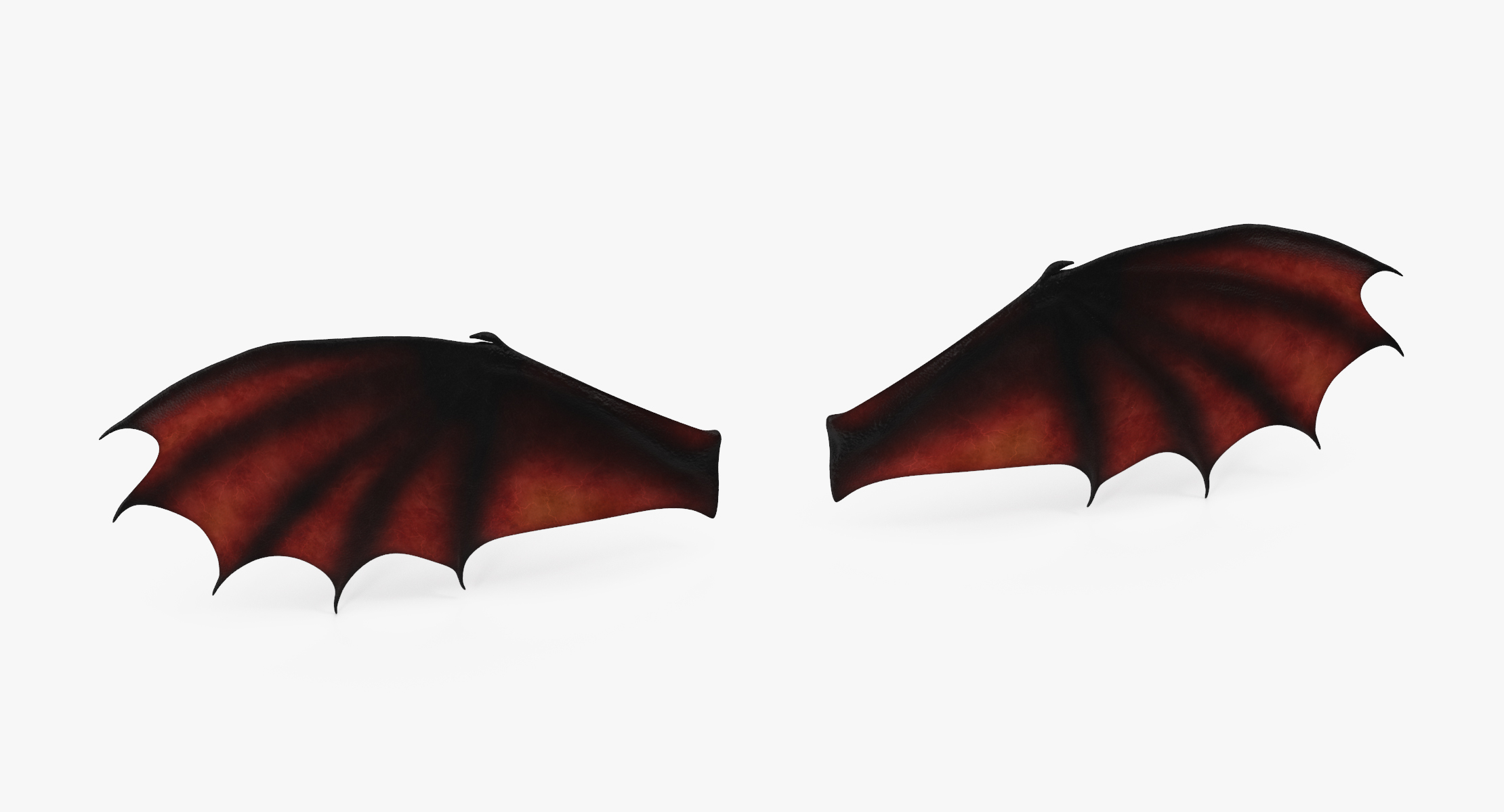 max red opened dragon wings