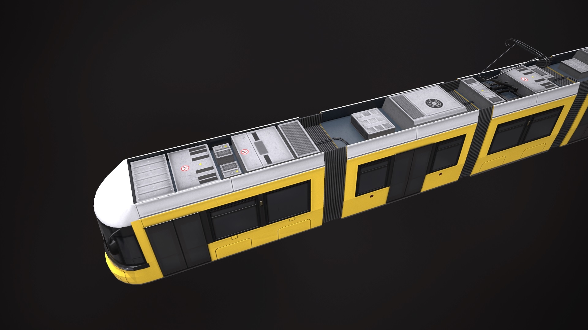 3d model tram bombardier flexity berlin