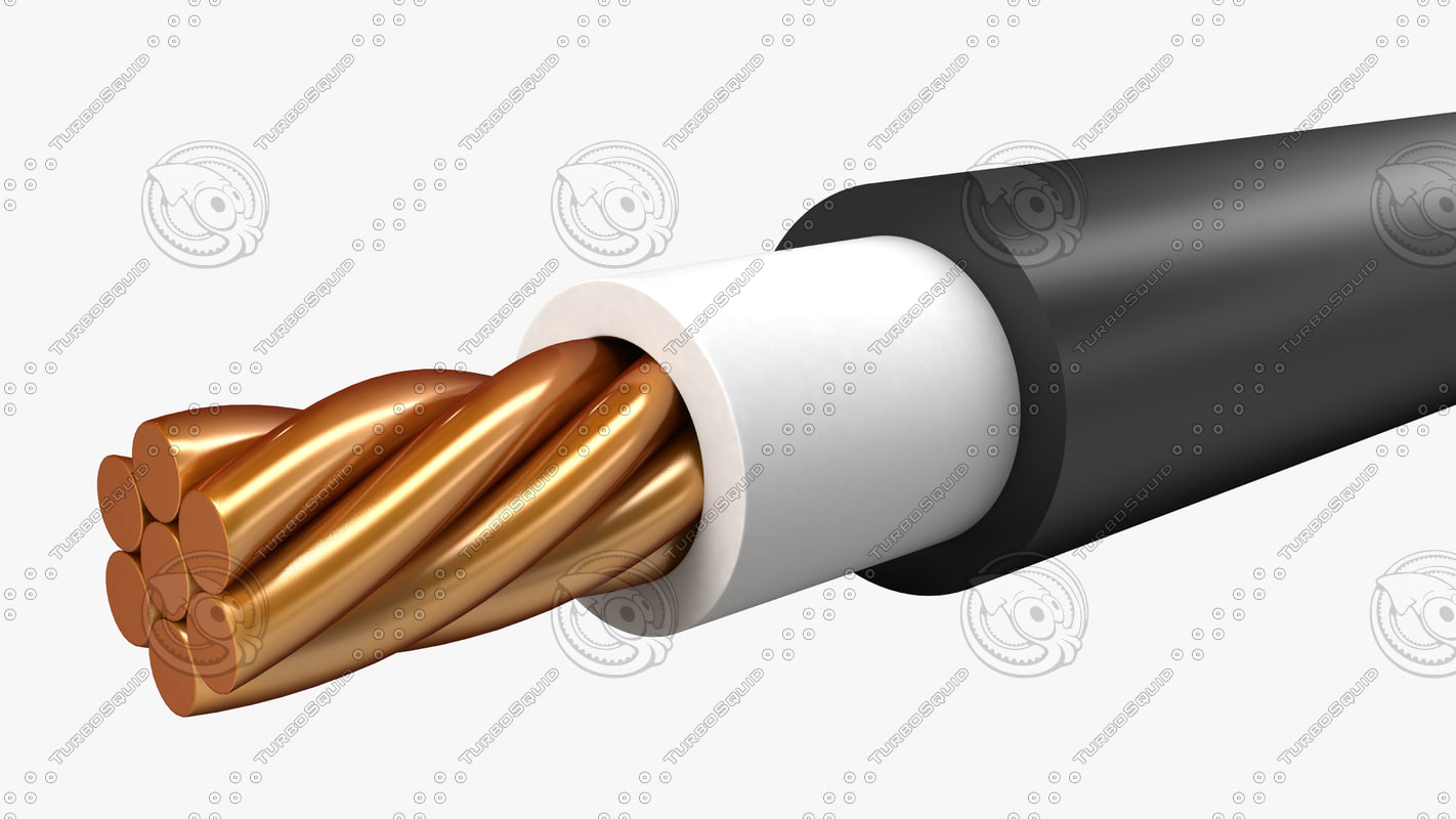 electrical cables single core 3d model