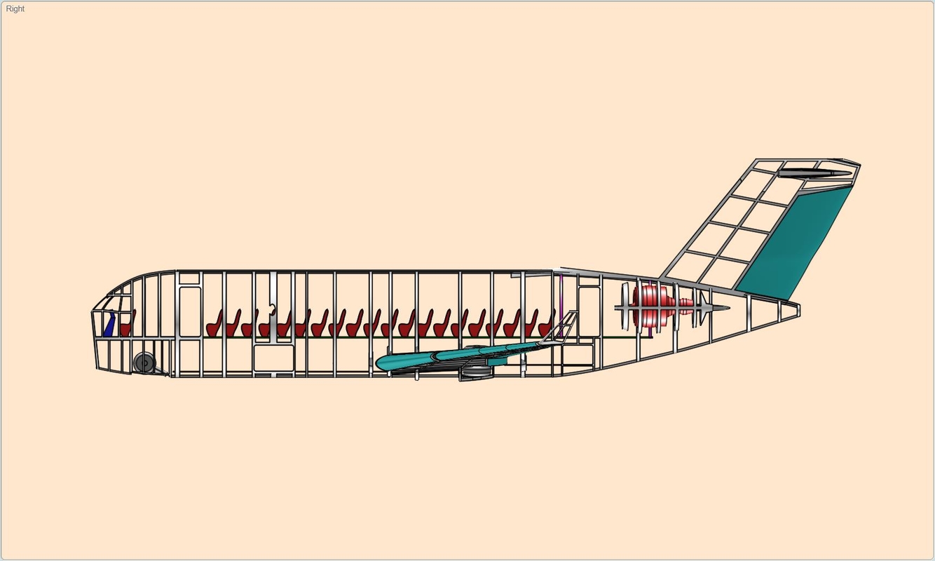 tupolev tu-334 transport aircraft 3d 3ds